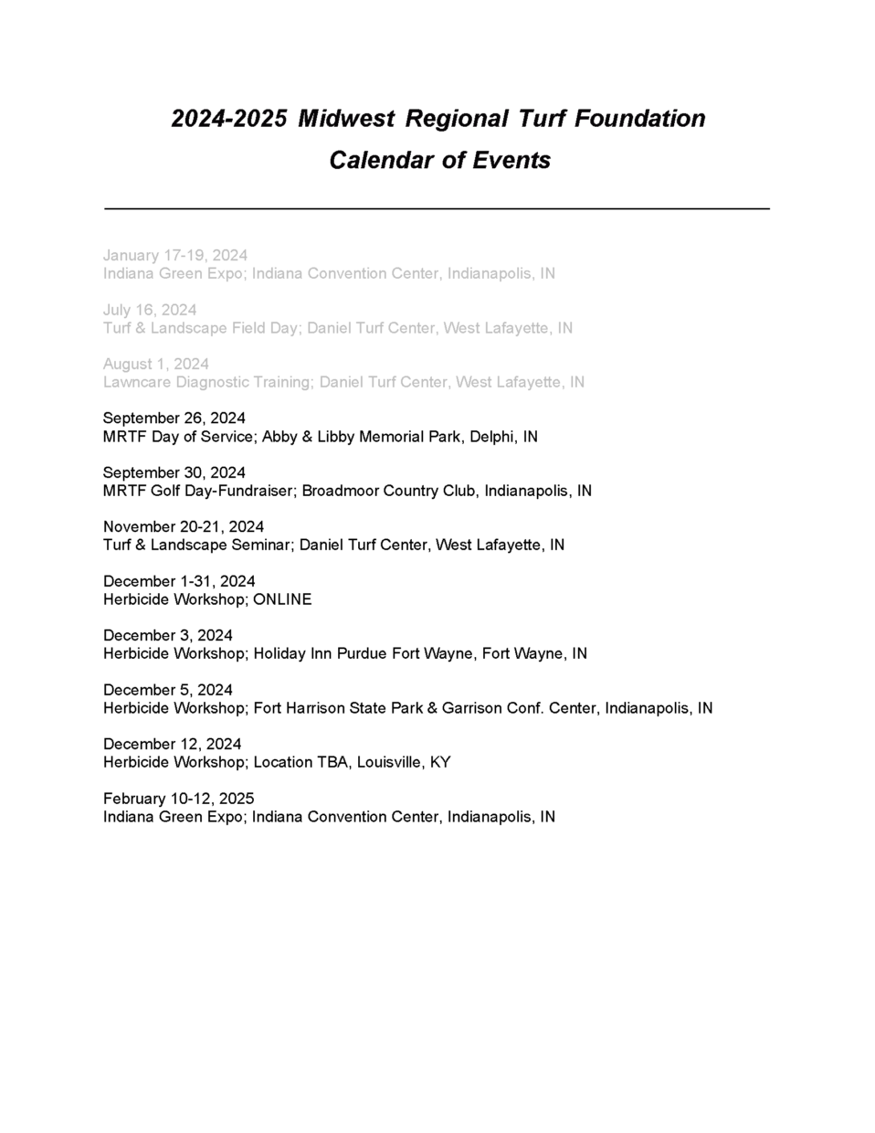 Midwest Regional Turf Foundation